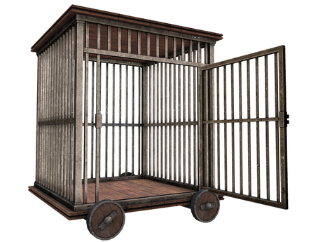 Second Life Marketplace - [Tia] Wheeled Cage (Boxed)
